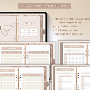 Digital Fitness Planner for iPad Goodnotes | Digital Weight Loss ...