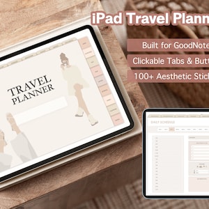 IPad Digital Travel Planner: Goodnotes Itinerary, Pastel Stickers (PDF ...