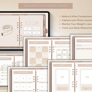 Digital Fitness Planner for iPad Goodnotes | Digital Weight Loss ...