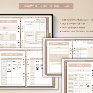 Digital Fitness Planner for iPad Goodnotes | Digital Weight Loss ...