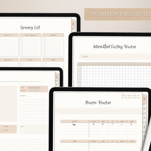 Digital Fitness Planner for iPad Goodnotes, Undated Weight Loss Daily ...