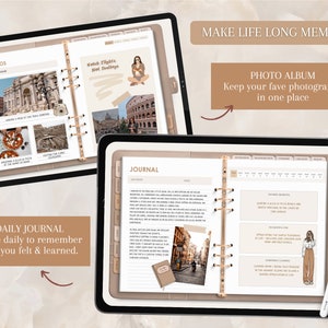 Digital Travel Planner Goodnotes, Realistic iPad Travel Planner ...