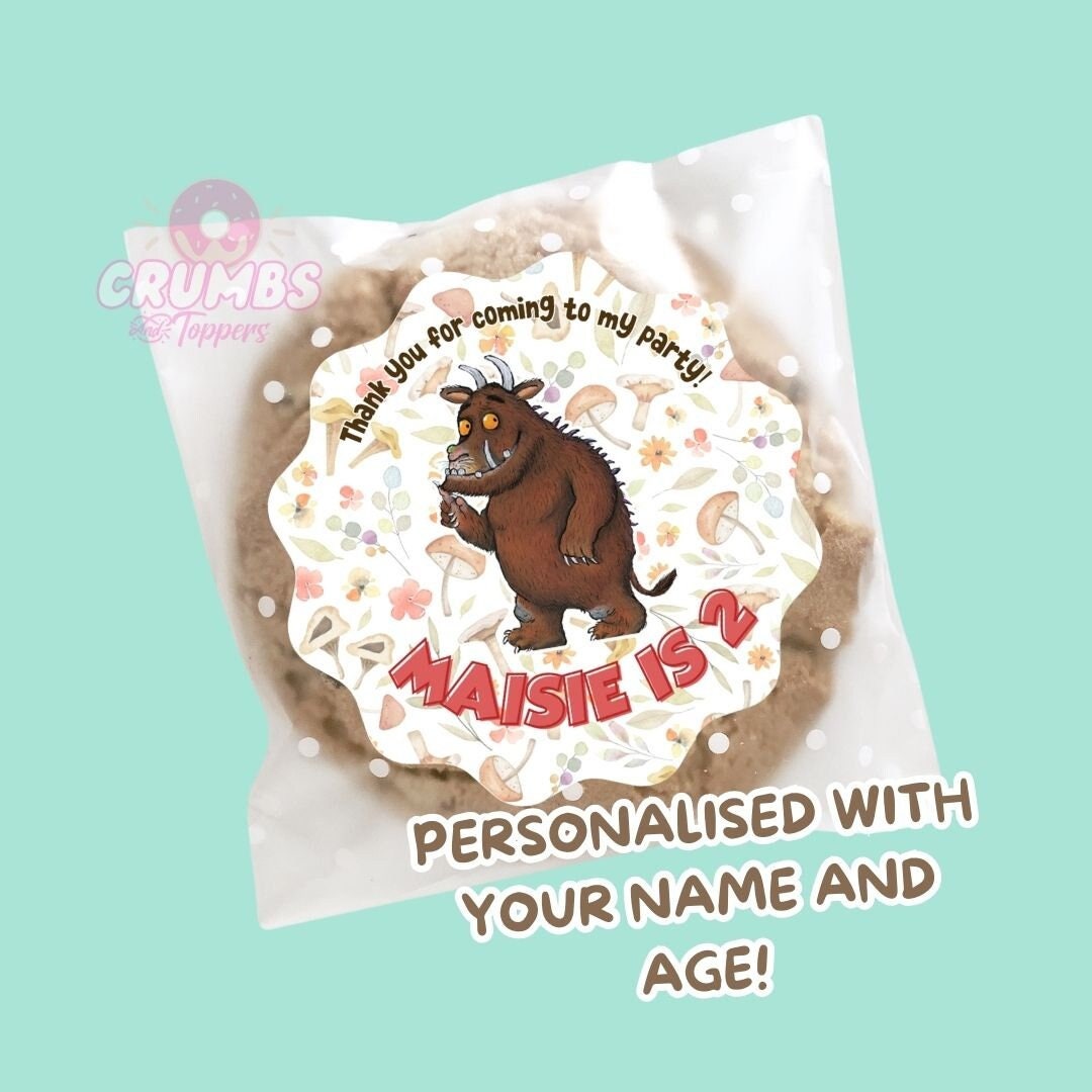 Personalised Party Bag Stickers Inspired by the Gruffalo - Etsy