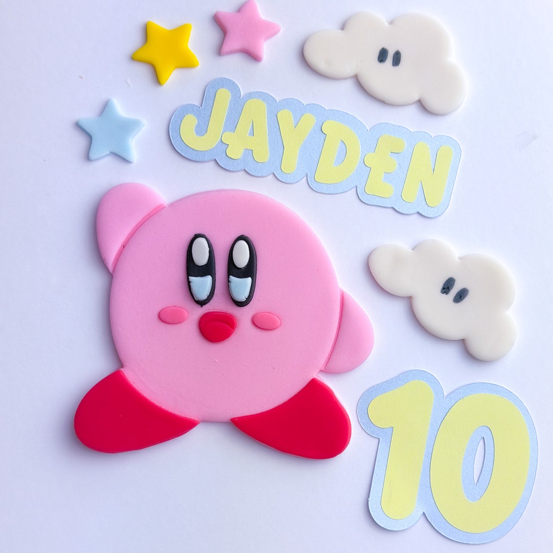 Kirby Fondant Cake Topper Set Kirby Star Allies - Etsy