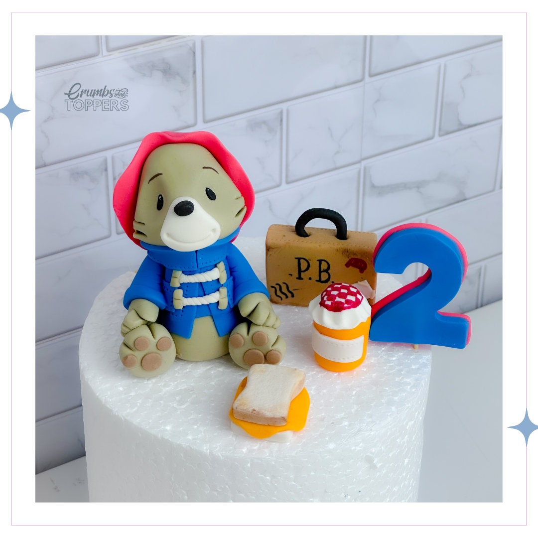 Paddington Bear Style Cake Topper Handmade From Fondant - Etsy
