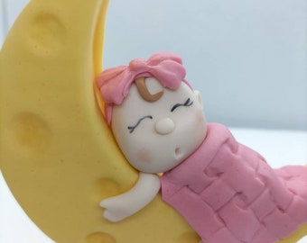 Sleeping Baby Cake Topper | Etsy UK