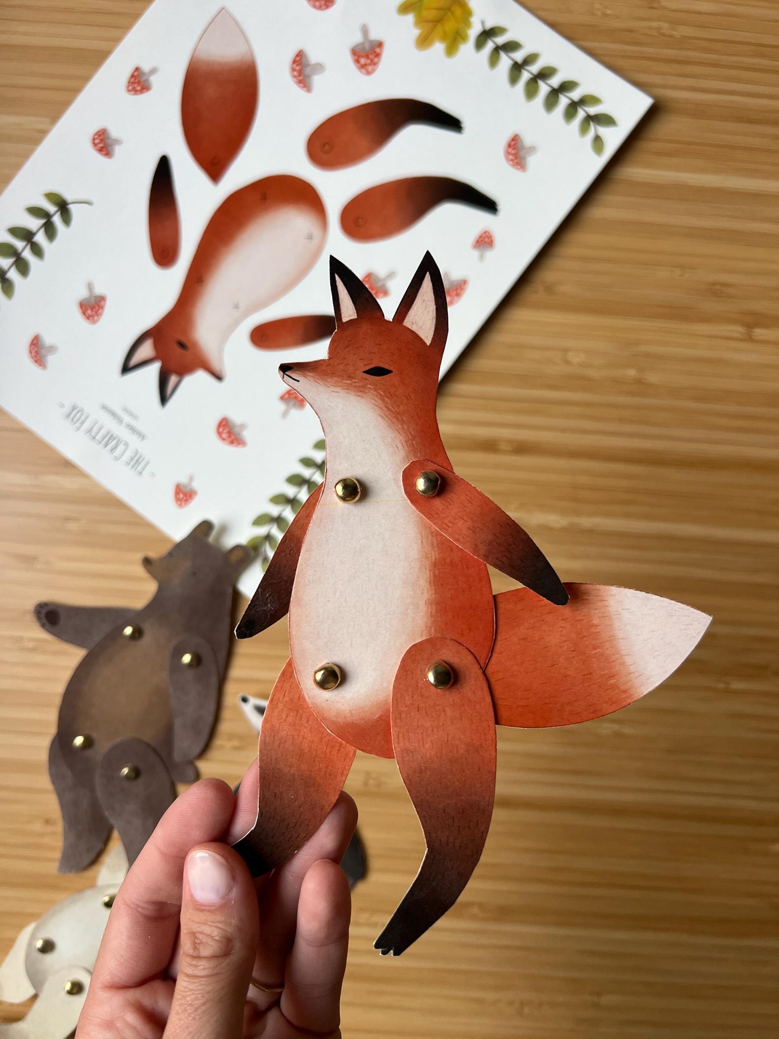 Woodland Animal Paper Dolls Kit - Set of 4 - Etsy