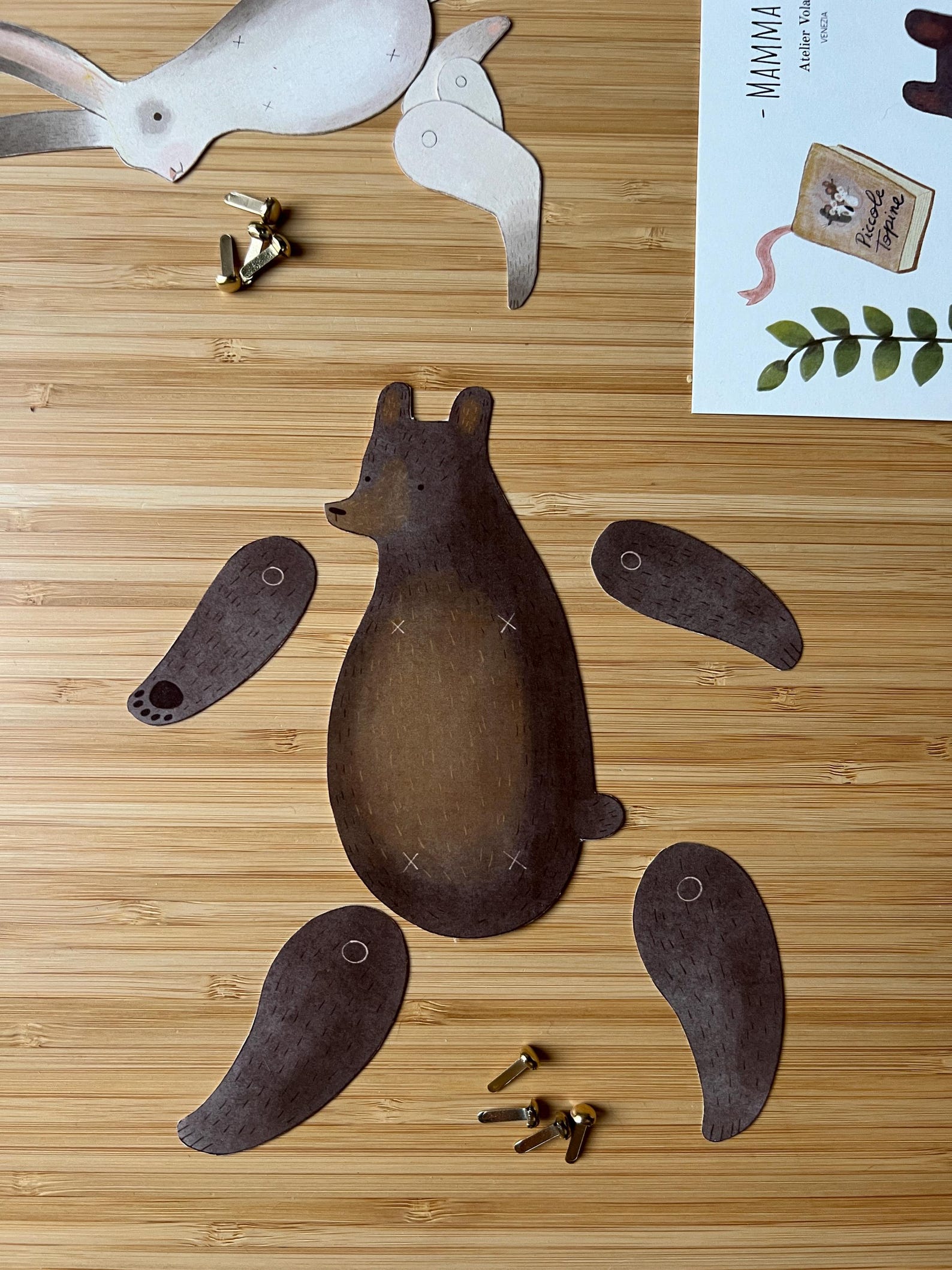 Woodland Animal Paper Dolls Kit - Set of 4 - Etsy