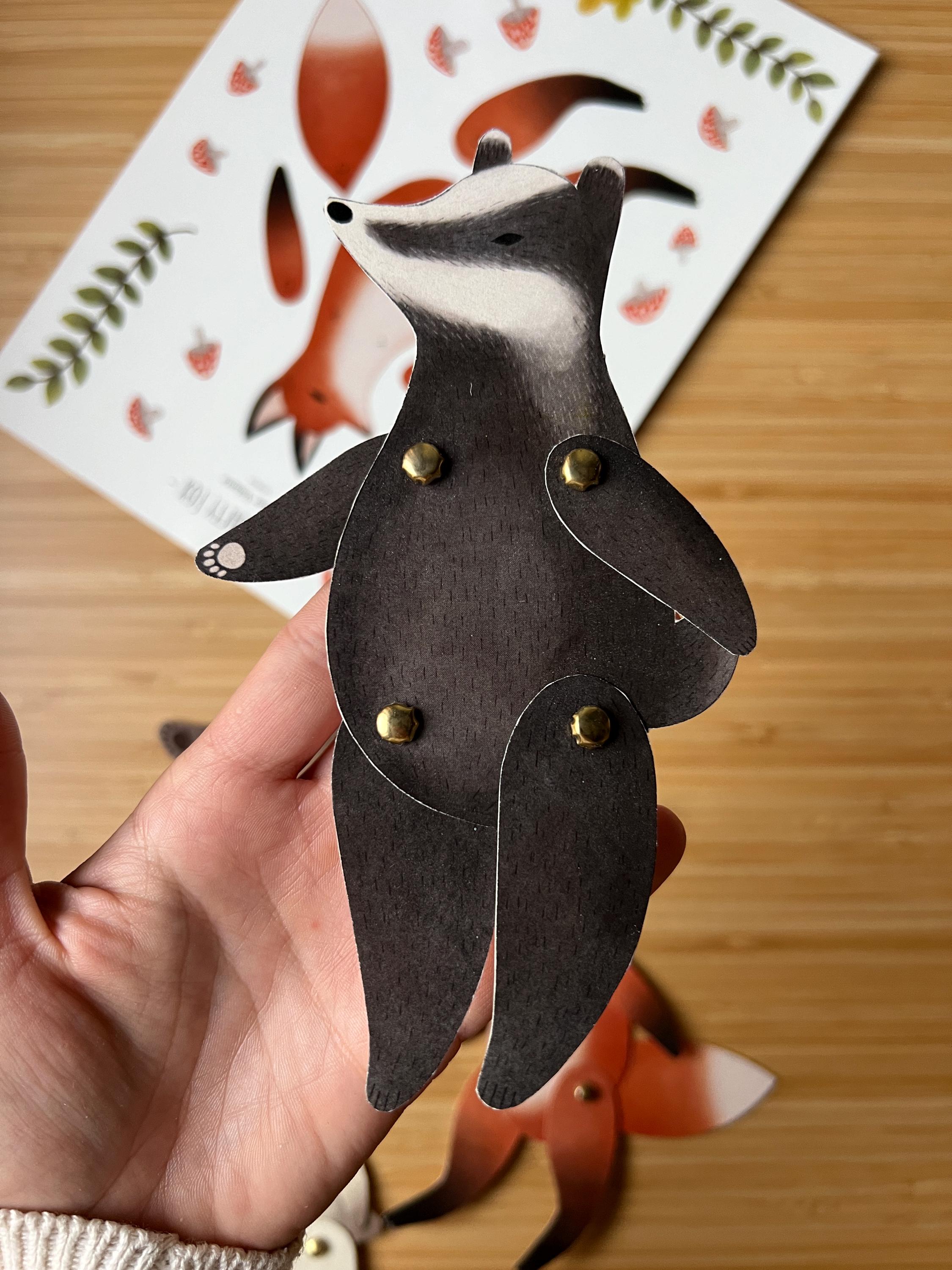 Woodland Animal Paper Dolls Kit - Set of 4 - Etsy