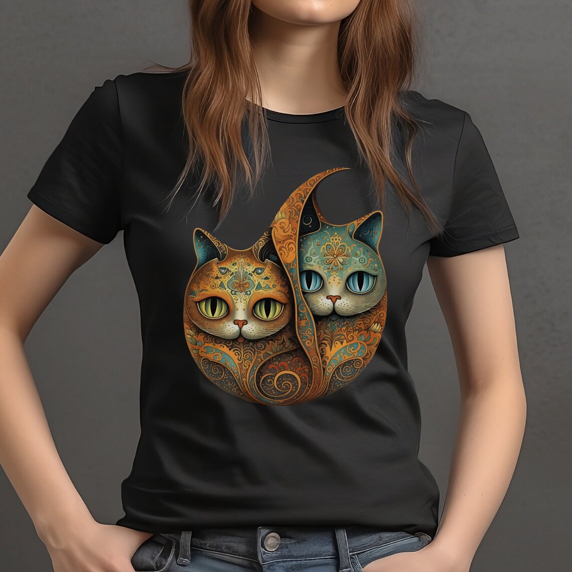 Beautiful Intricate Cats Magical Cats PNG File 300 DPI and - Etsy