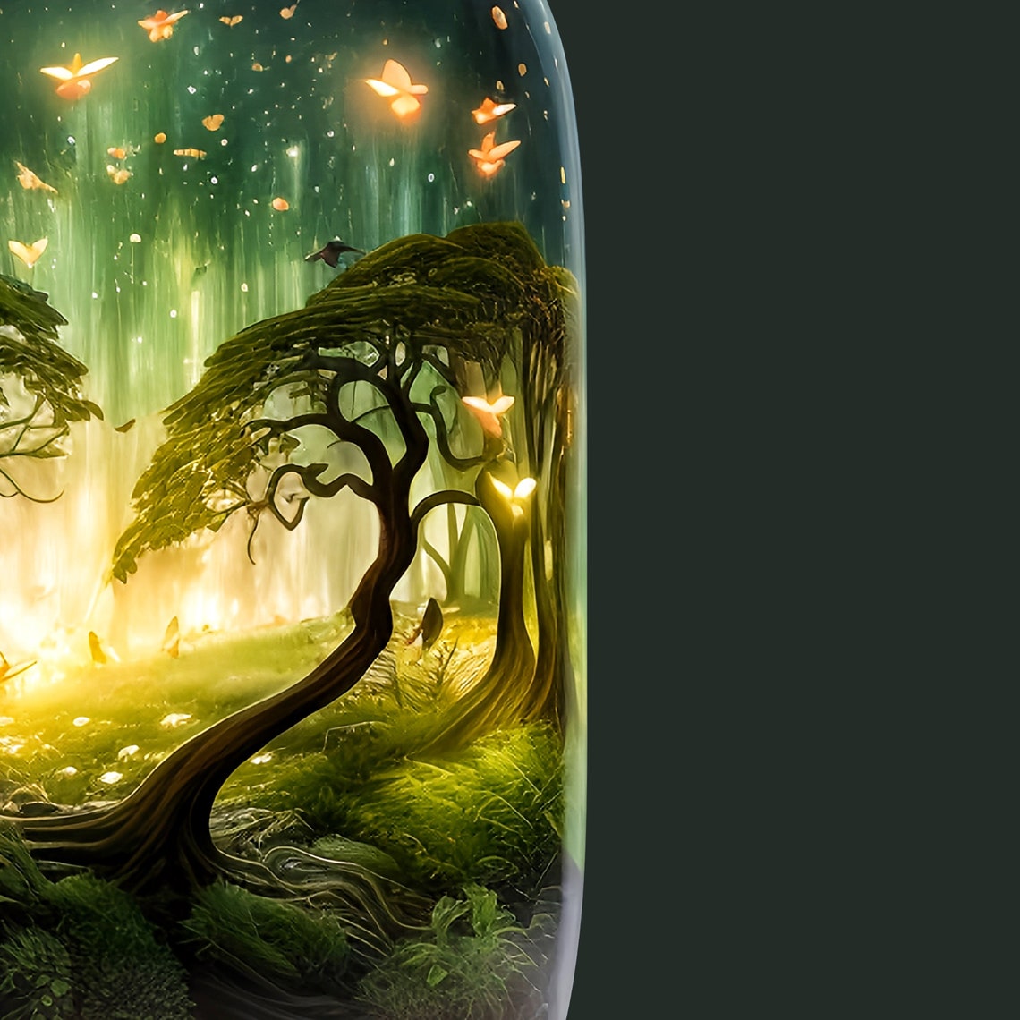 Magical Firefly Jar Watercolor PNG Sublimation, Digital Art for Dreamy ...