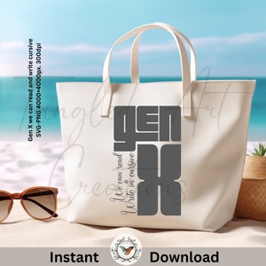 Gen X, We Can Read & Write Cursive SVG, PNG Sublimation, Easy to Cut - Etsy