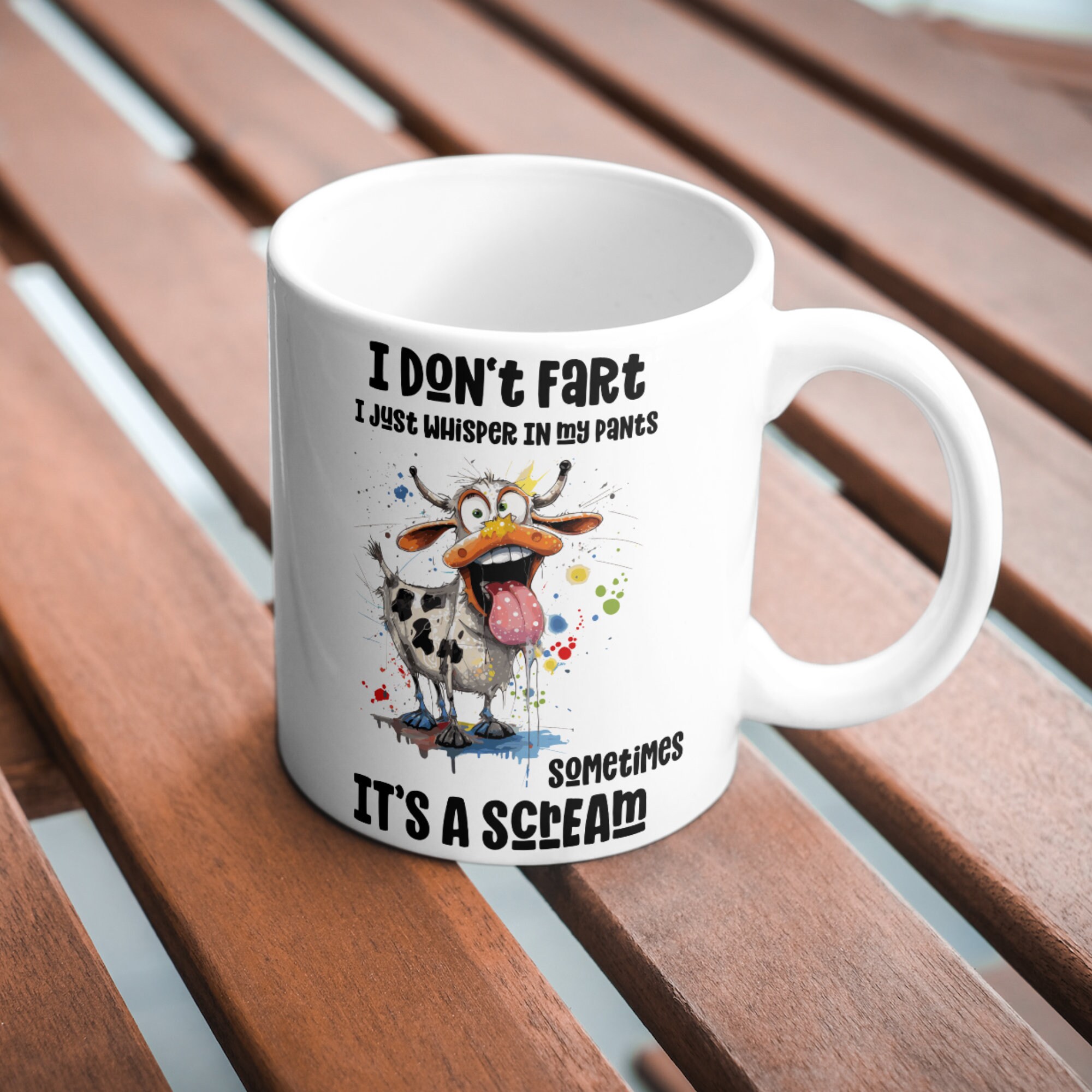 Funny Cow I Dont Fart I Just Whisper in My Pants Sometimes Its a Scream ...