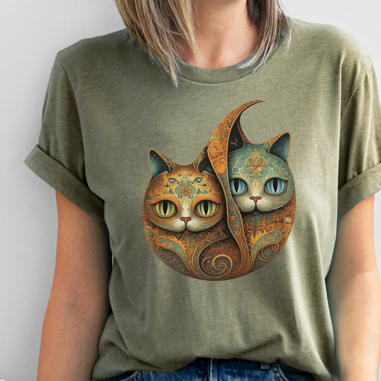 Beautiful Intricate Cats Magical Cats PNG File 300 DPI and - Etsy