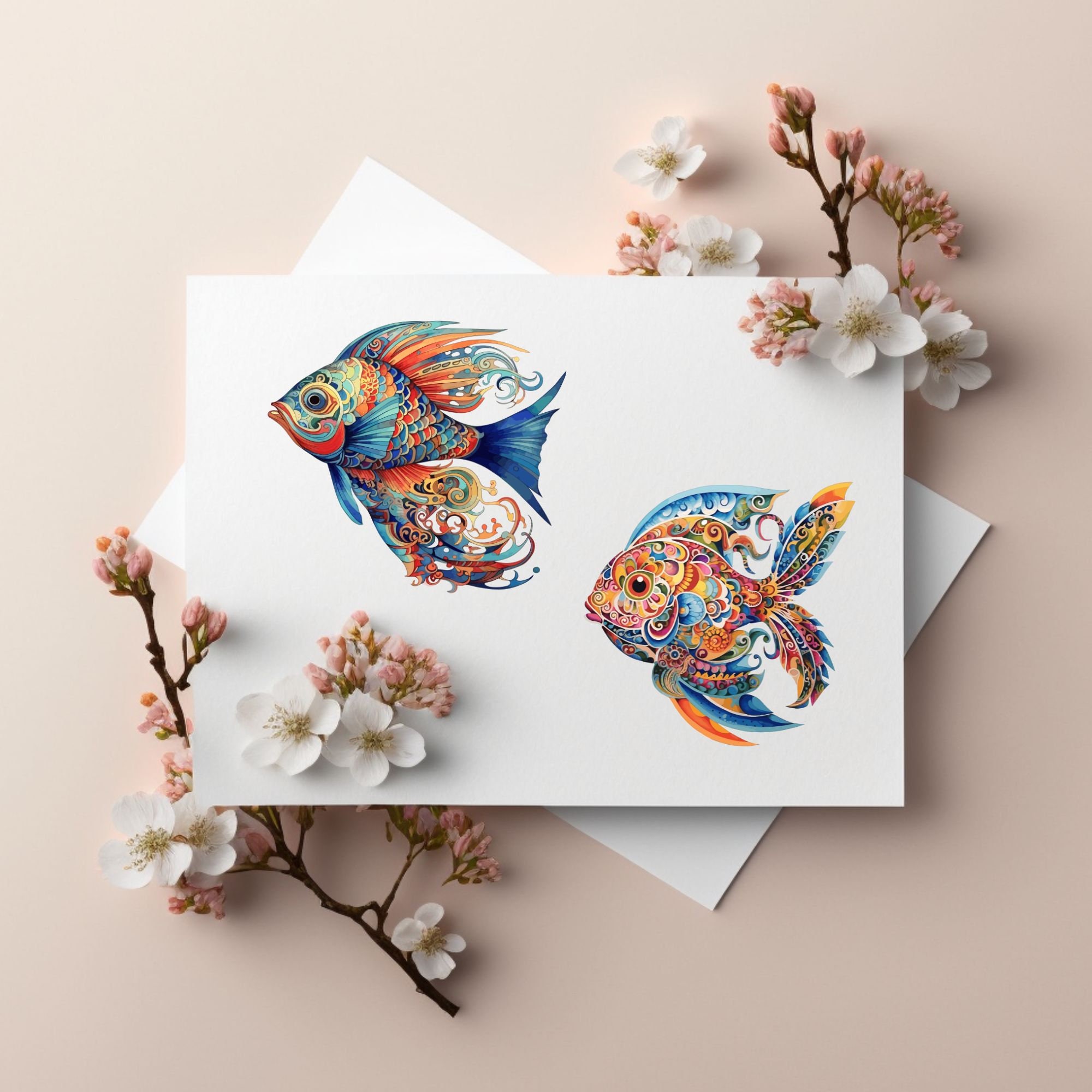 Beautiful Intricate Fish PNG File 300 DPI Clipart Fish Fish - Etsy