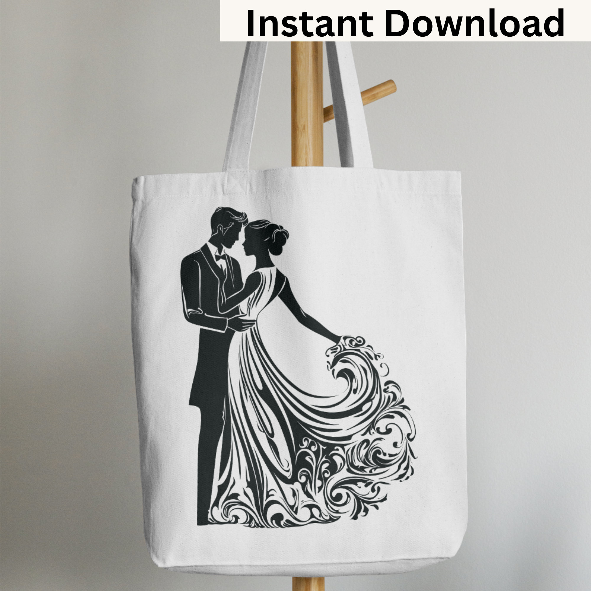 Wedding Couple, Bride and Groom, SVG-PDF-PNG Sublimation, Cutout File ...