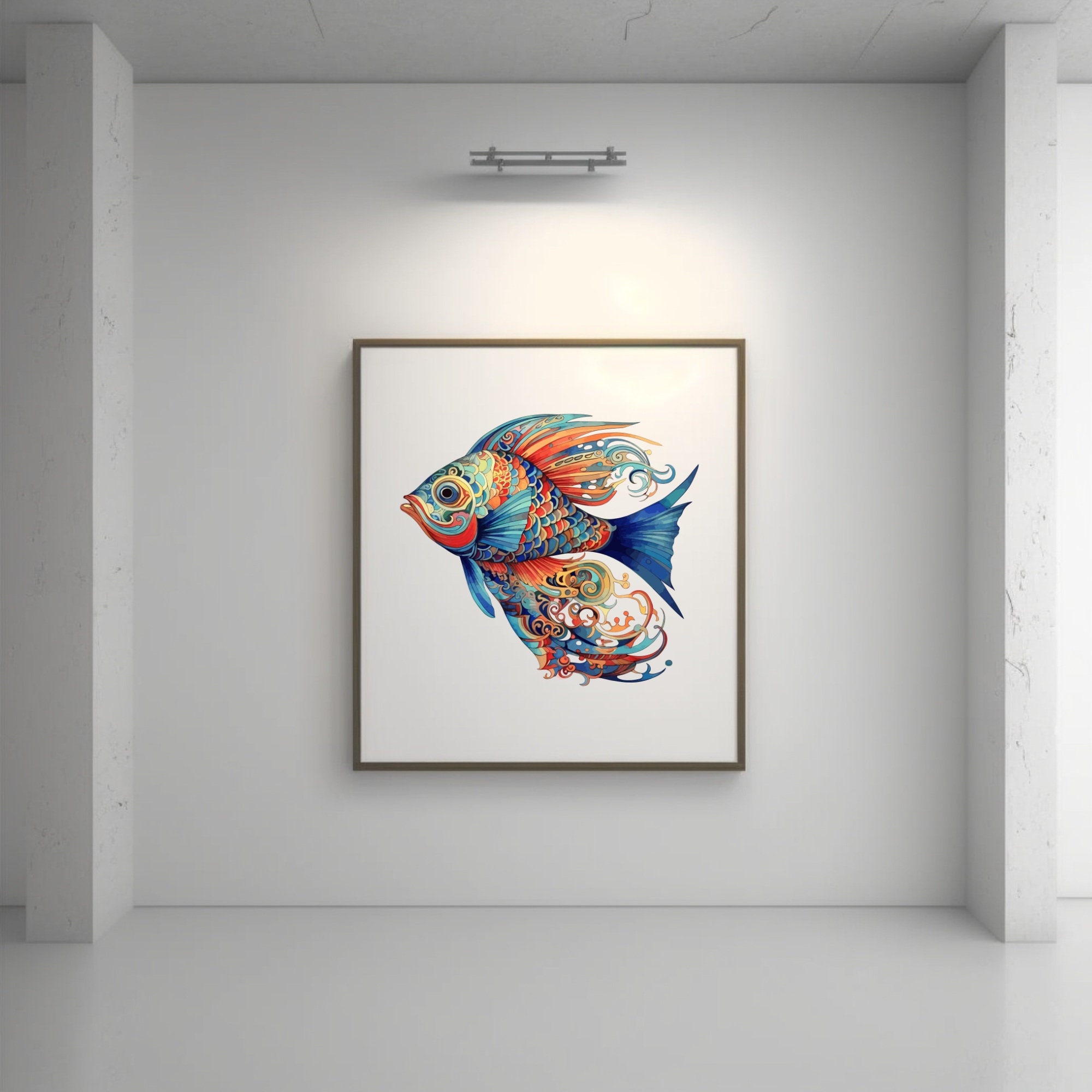 Beautiful Intricate Fish PNG File 300 DPI Clipart Fish Fish - Etsy