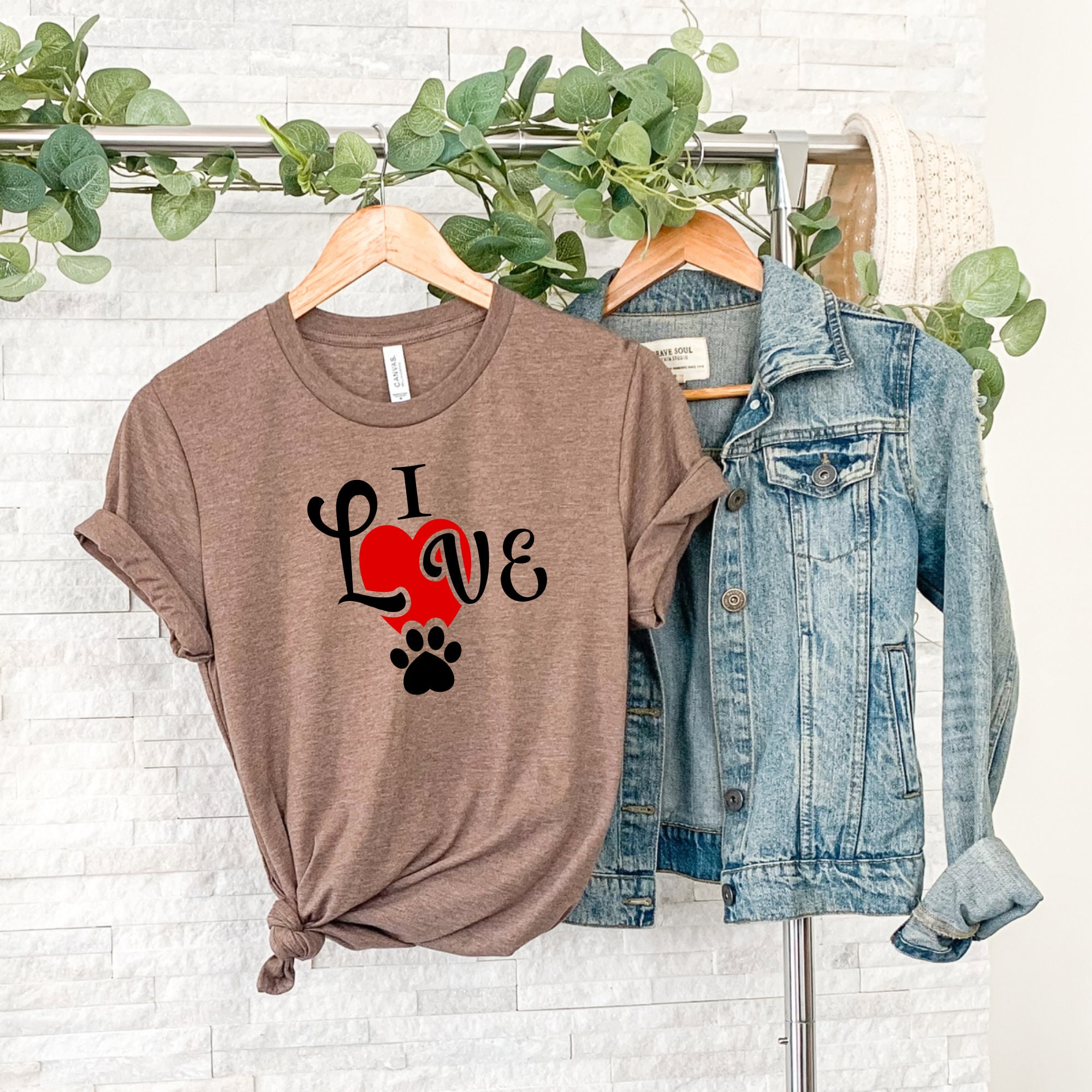 I Love Puppy Svg I Heart Dog Paw SVG Cricut File Silhouette - Etsy