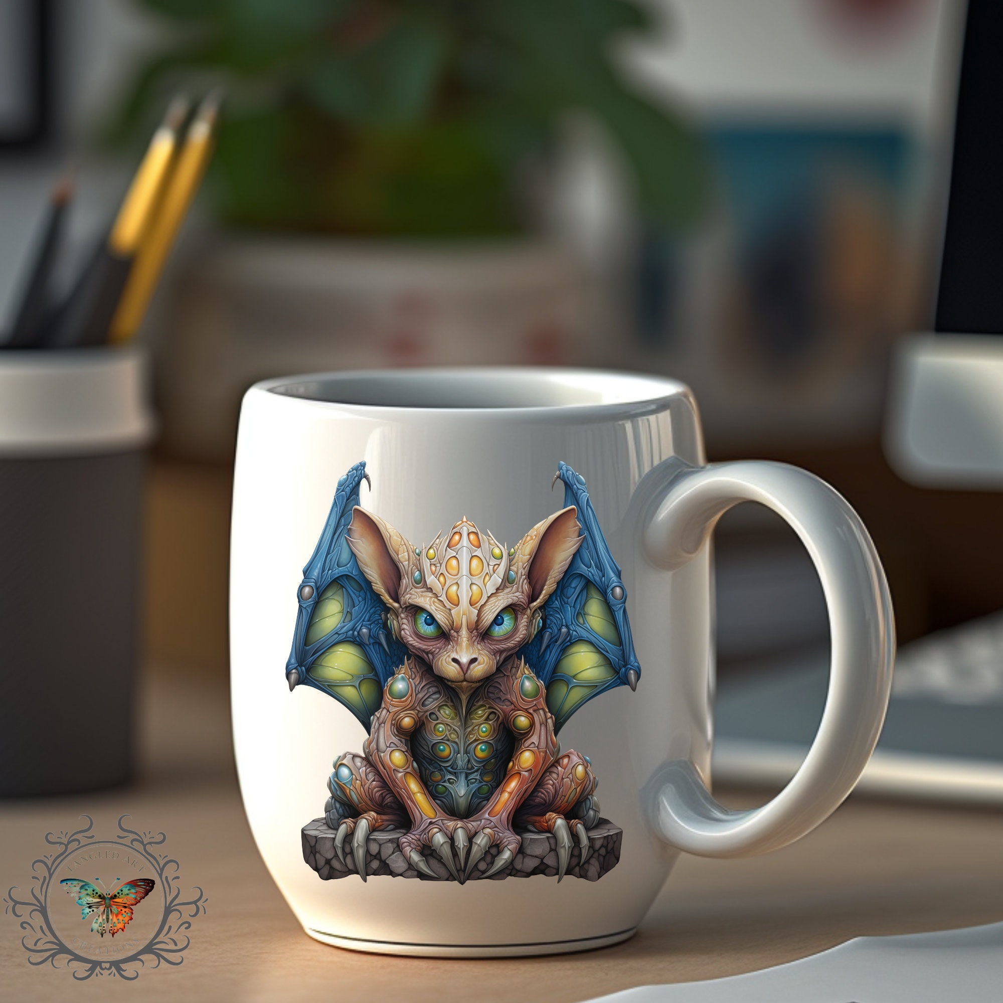 2 Scary Gargoyle PNG, Sublimation - Digital Art for Whimsical Designs ...