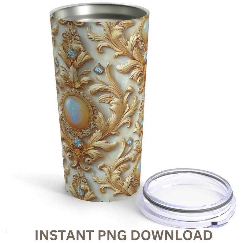 4 Elegant Opal Gold Baroque Gemstone Jewelry Seamless Pattern, Digital ...