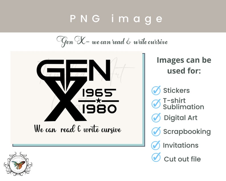 Gen X, We Can Read & Write Cursive SVG, PNG Sublimation, Easy to Cut - Etsy