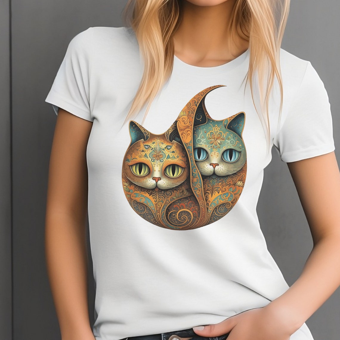 Beautiful Intricate Cats Magical Cats PNG File 300 DPI and - Etsy