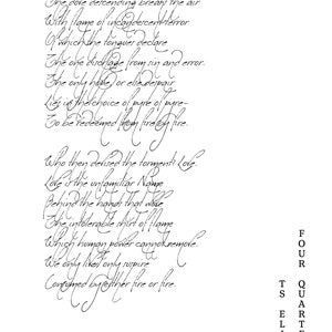 TS Eliot Poem / Four Quartets / Printable Quote / Quote Poster ...