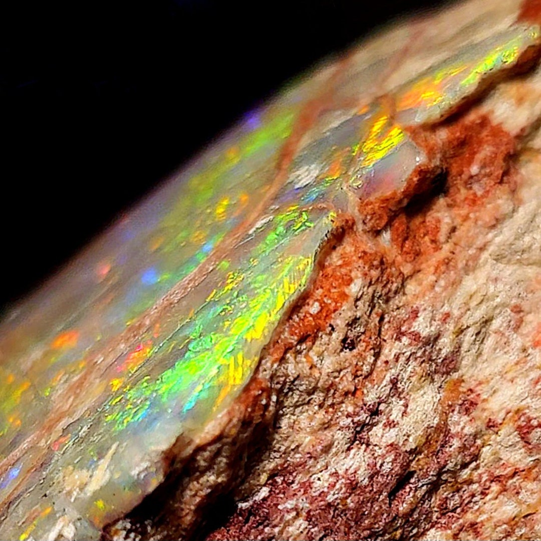 RARE Large Brilliant Seam Specimen Australian Rough Opal Chunk! 411g - Etsy