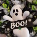 Ghost Deco Mesh Wreath, Halloween Wreath, Ghost Wreath, Halloween Décor ...
