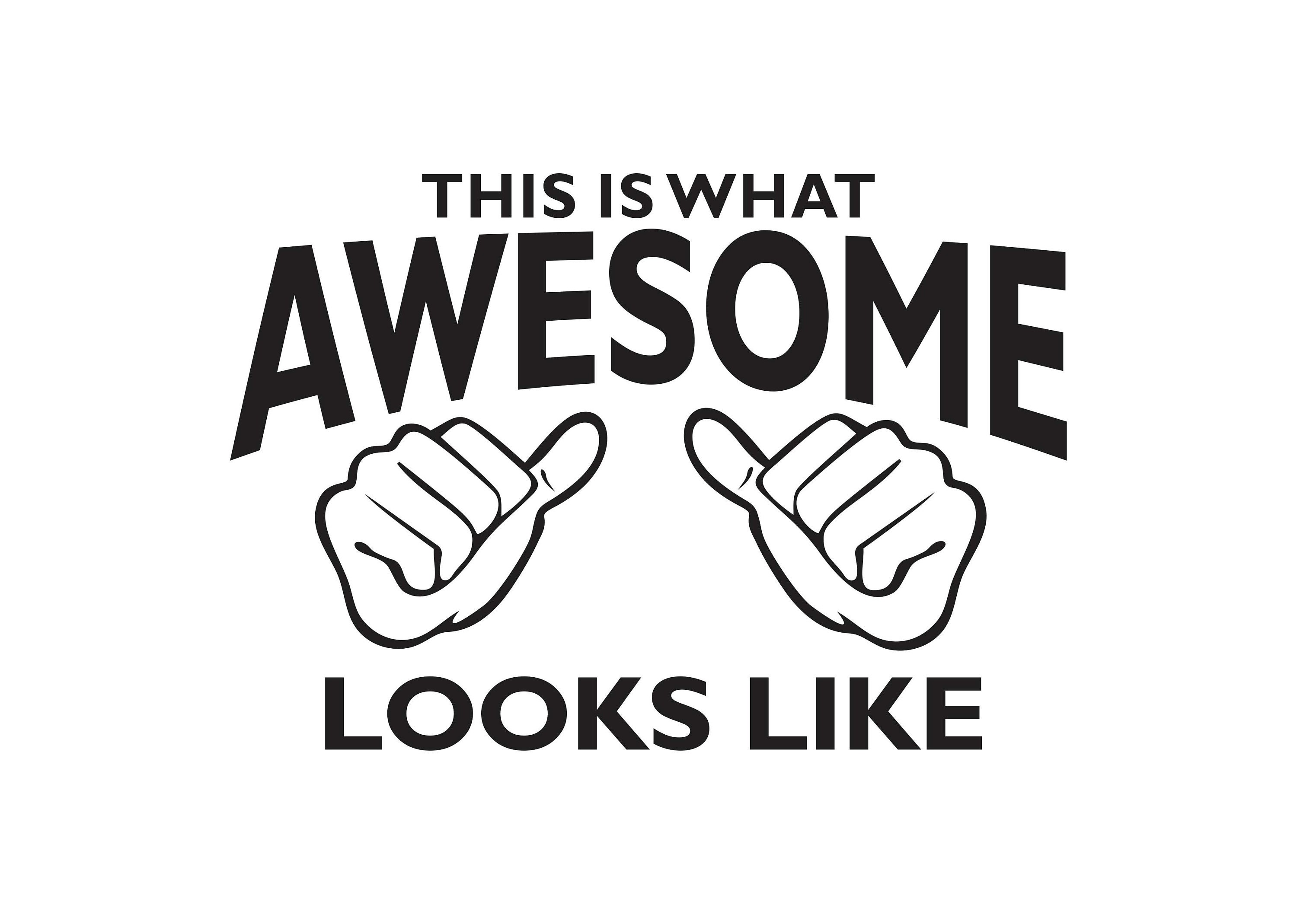 This is What Awesome Looks Like: Vector Downloadable Design - Etsy
