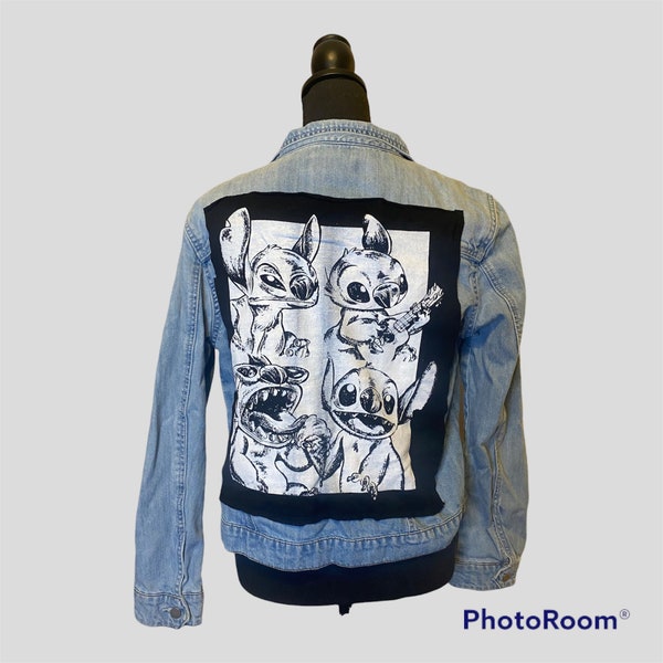 Lilo and Stitch Jean Jacket - Etsy