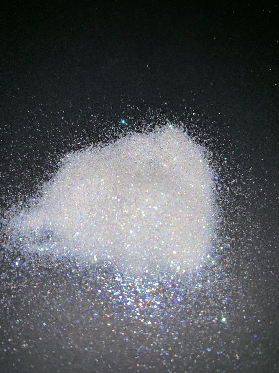 Clear With Rainbow Sparkle Polyester Glitter - Etsy