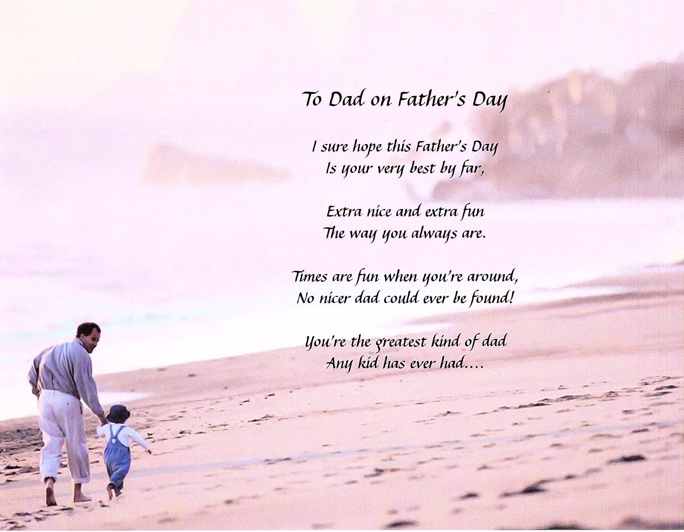 Personalized Poem for Father on His Birthday, Father's Day or Just to ...