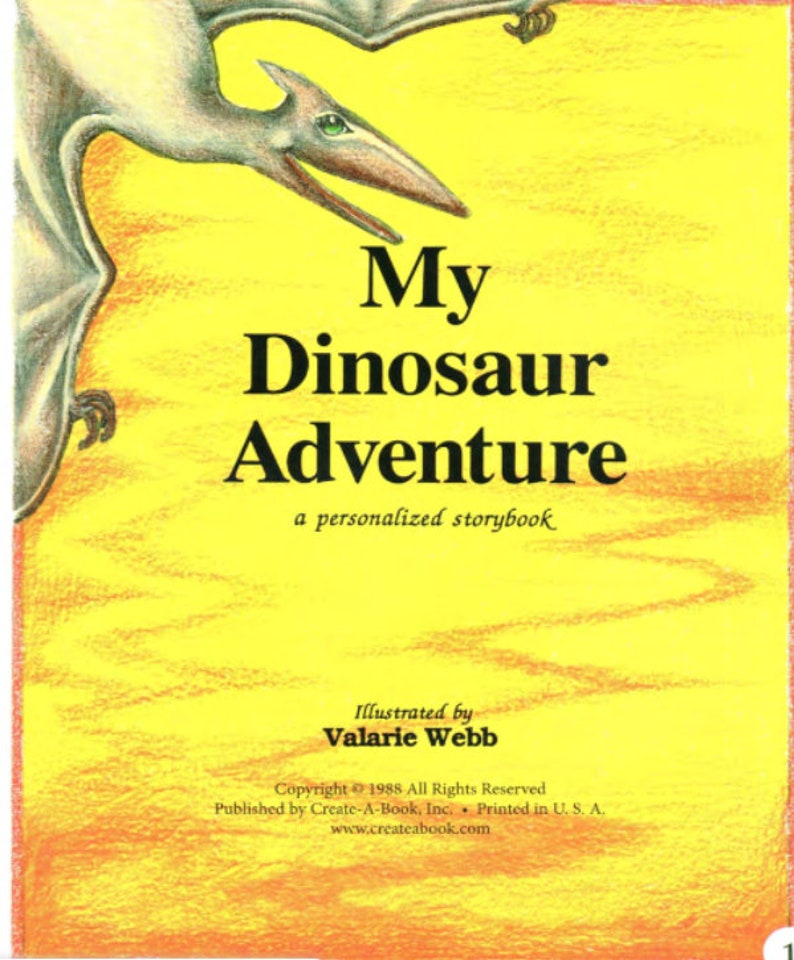 My Dinosaur Adventure Children Personalized Book - Etsy