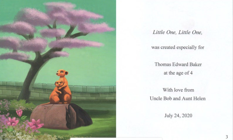 Children Personalized Book Little One Little One - Etsy