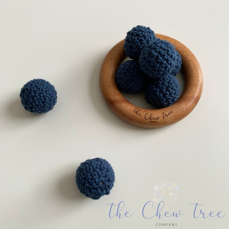 20mm CROCHET High Quality Wooden Crochet Beads Macrame Cotton | Etsy