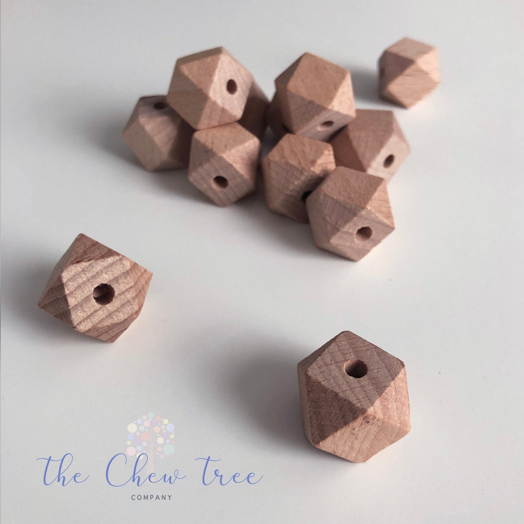 High Quality Hexagon Beech Wood Beads - Wooden Jewelery Beads Making ...