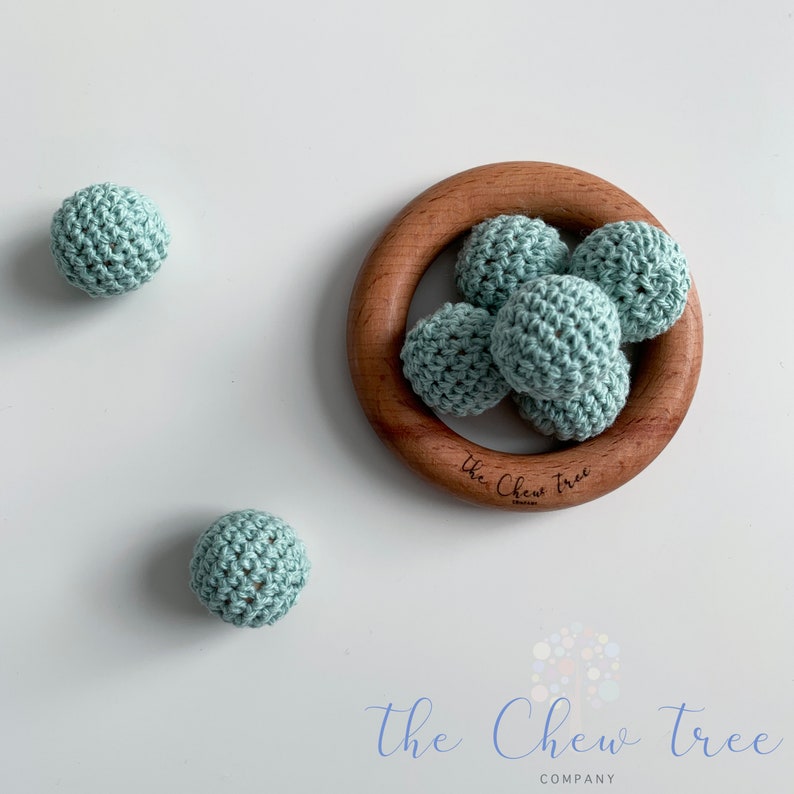 20mm CROCHET High Quality Wooden Crochet Beads Macrame Cotton | Etsy