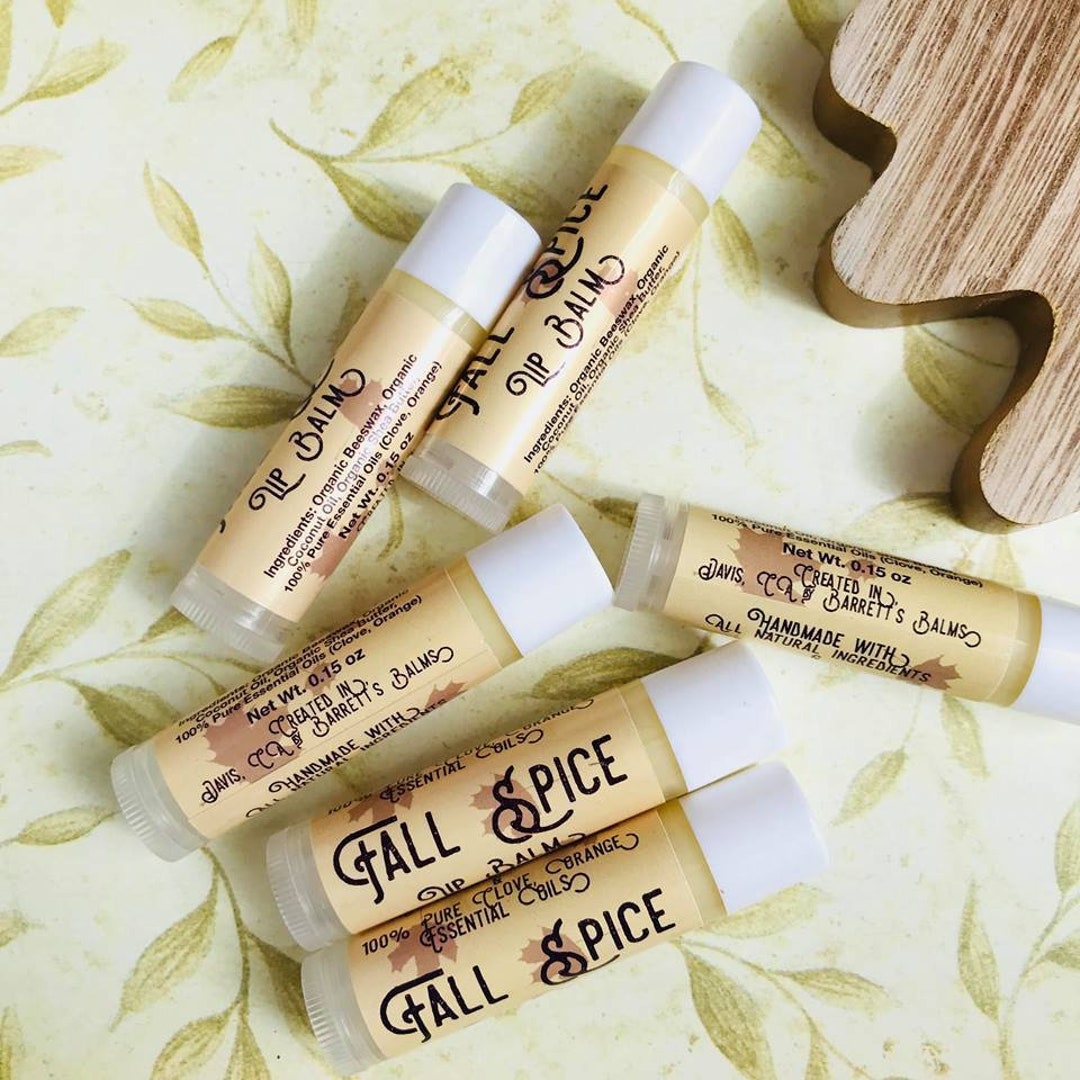 6-pack Fall Spice Handmade Lip Balm - Etsy