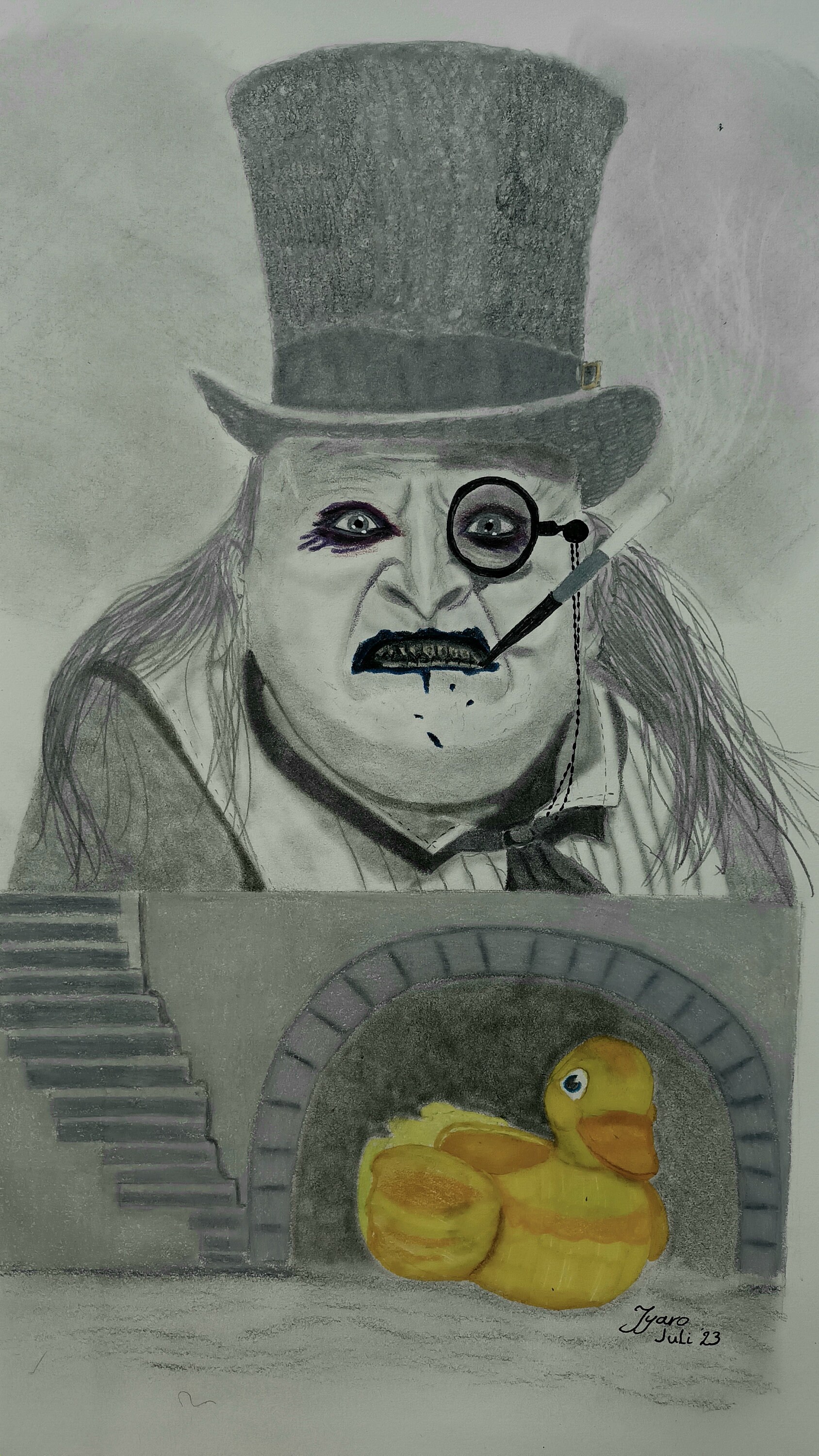 The Penguin Danny Devito Drawing Portrait Batman Returns - Etsy