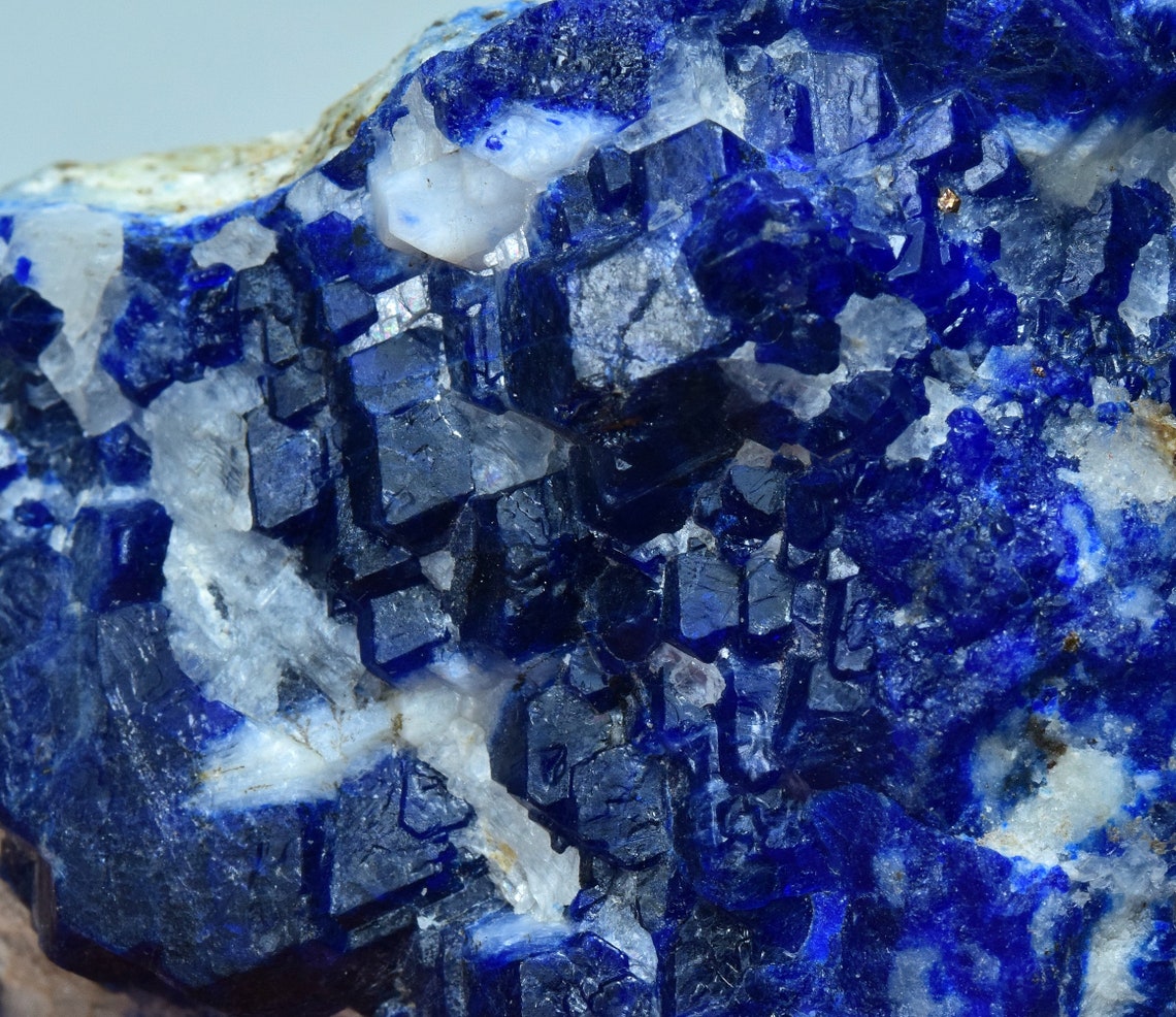 Rare Terminated Hauyne Hauyn Crystal Cluster With Pyrite on Matrix 540 ...