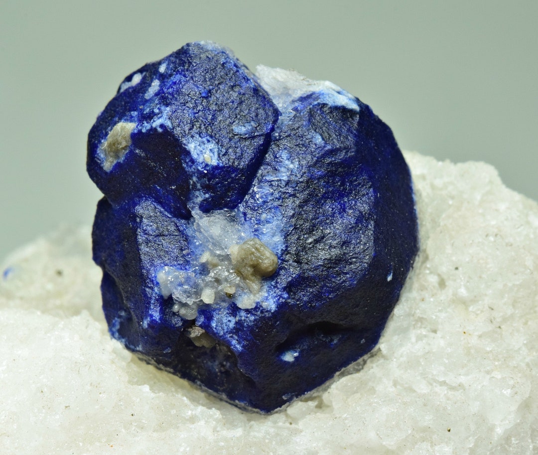 Unique Deep Blue Color Terminated Bi Lazurite Crystal Specimen 155 Gram ...