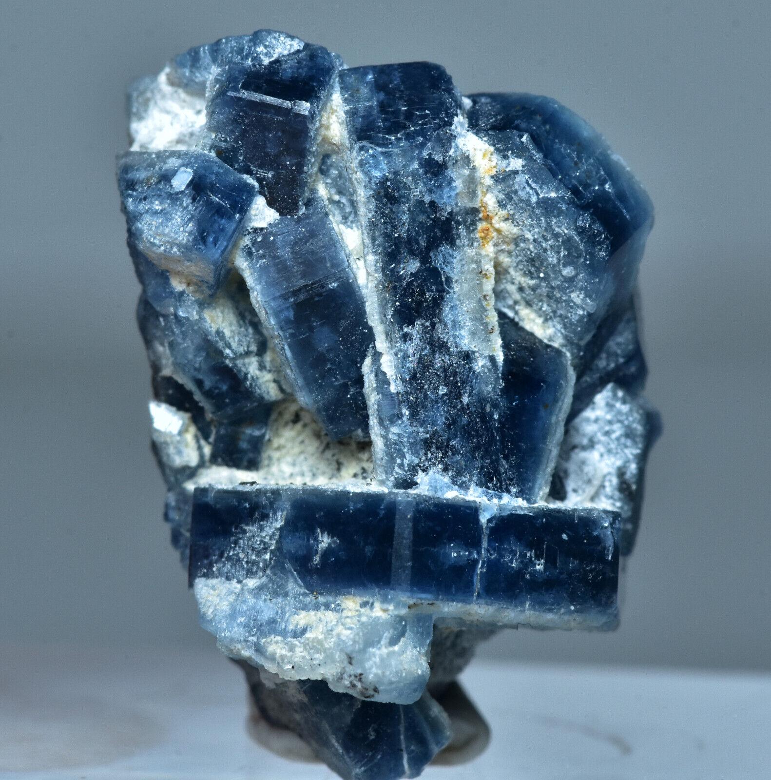 Unusual Deep Blue Vorobyevite Beryl Rosterite Crystal Bunch 20.45 Carat ...
