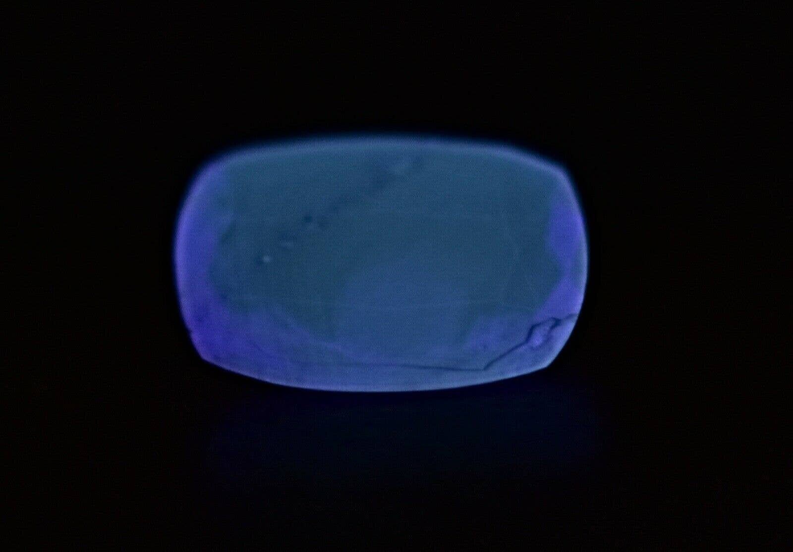 Fluorescent Phosphorescent Color Change Faceted Hackmanite Gemstone 0. ...