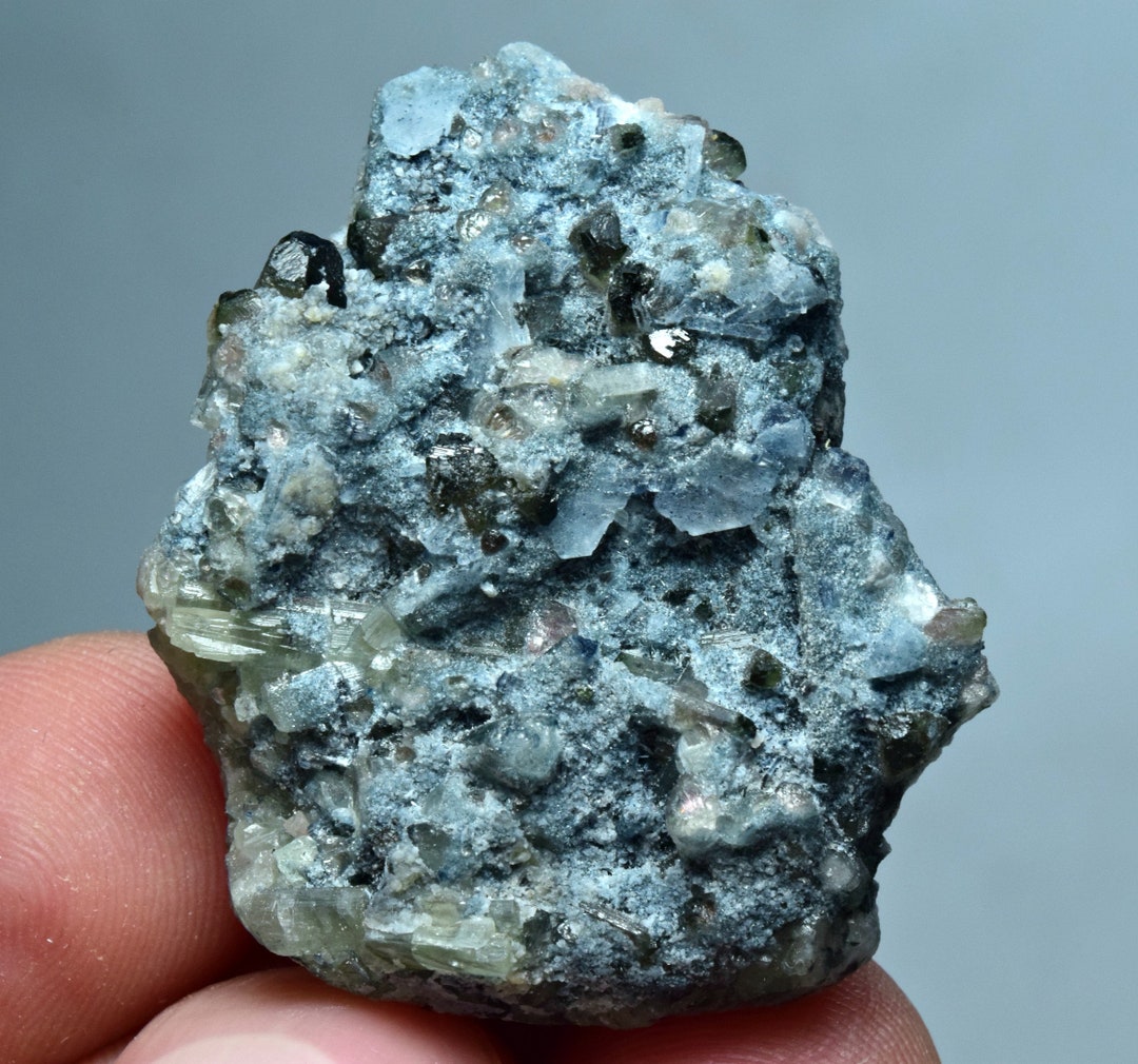 136 Crt Vorobyevite Beryl Crystals W/ Tourmaline Crystals Cluster on ...