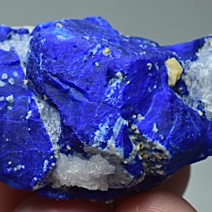 Royal Blue Color Lazurite Crystal Specimen W/ Forsterite Crystal ...