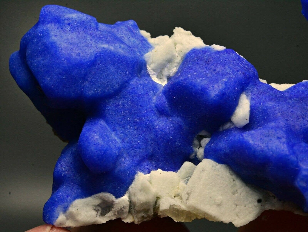 Rare 60 Gm Top Blue Color Fluorescent Unique Hackmanite Crystal With ...