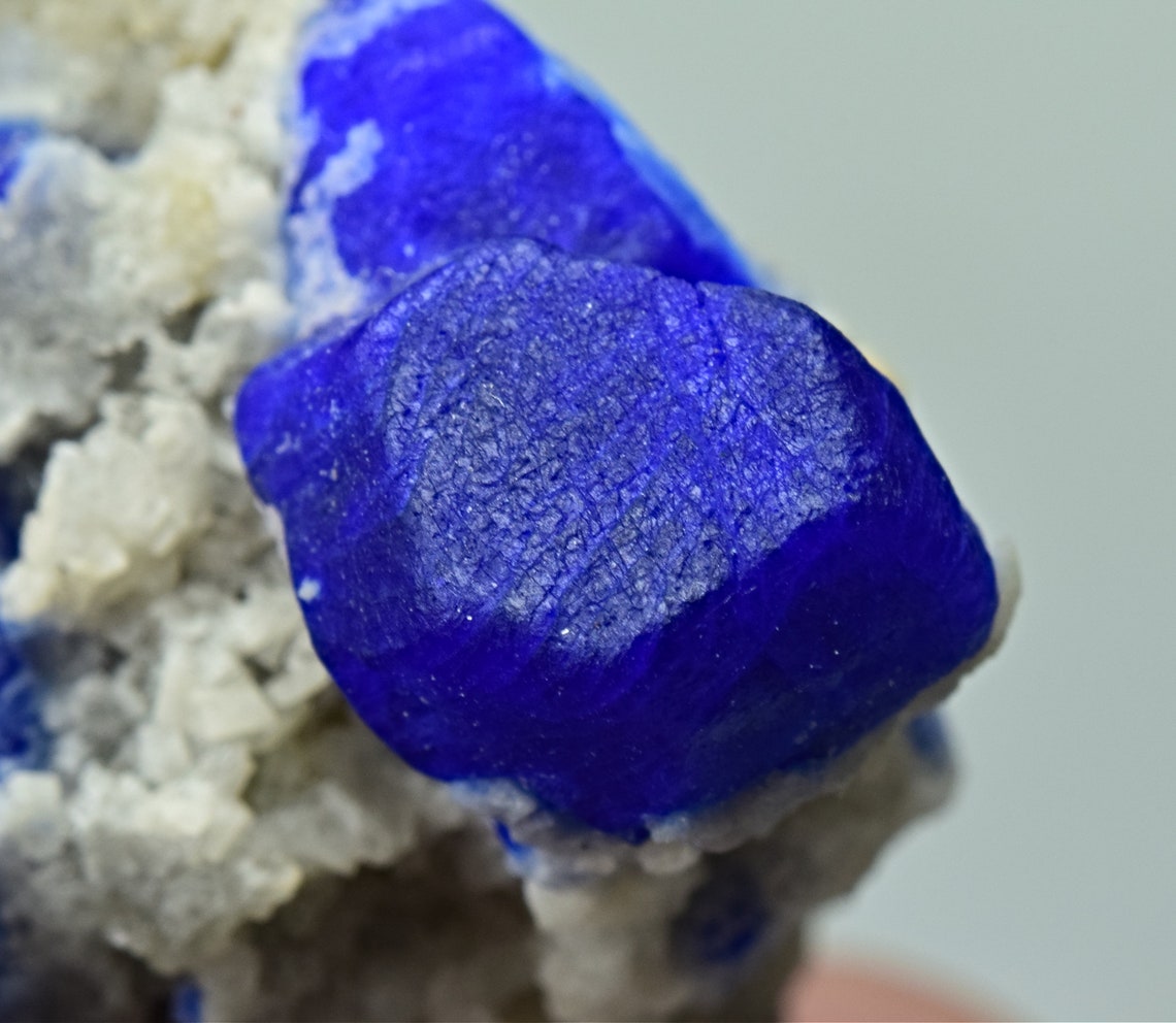 Lovely Royal Blue Color Lazurite Crystal Specimen With Fluorescent ...