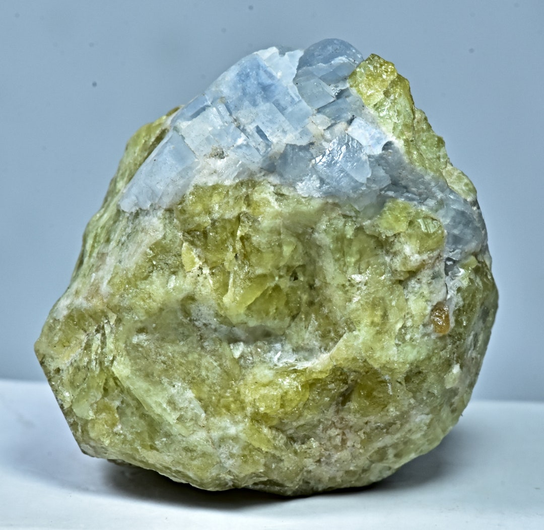 46 Gram Natural Terminated Vesuvianite Crystal Combined With Blue ...