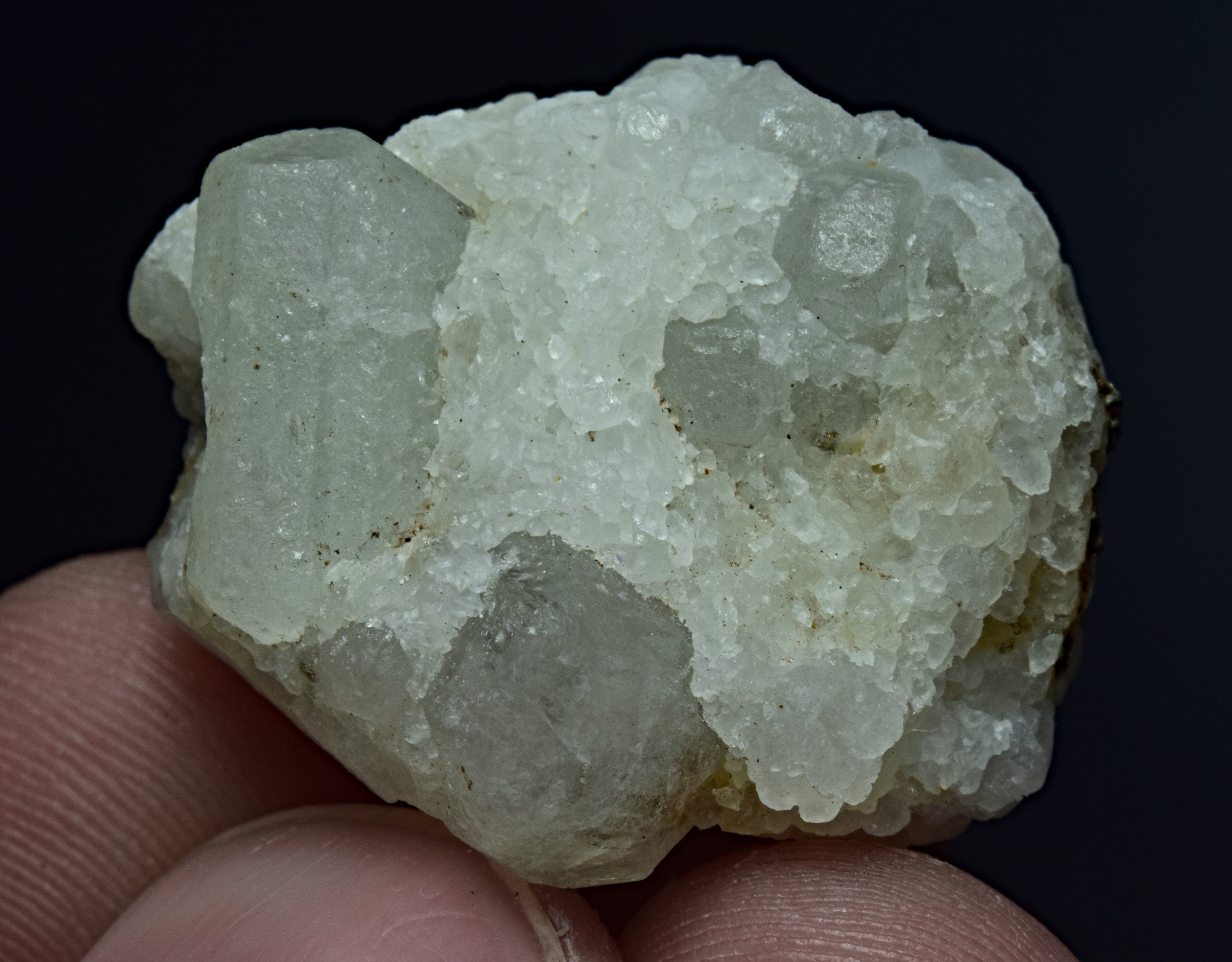 Natural Fluorescent Marialite Scapolite Crystal With Pyrite on Calcite ...
